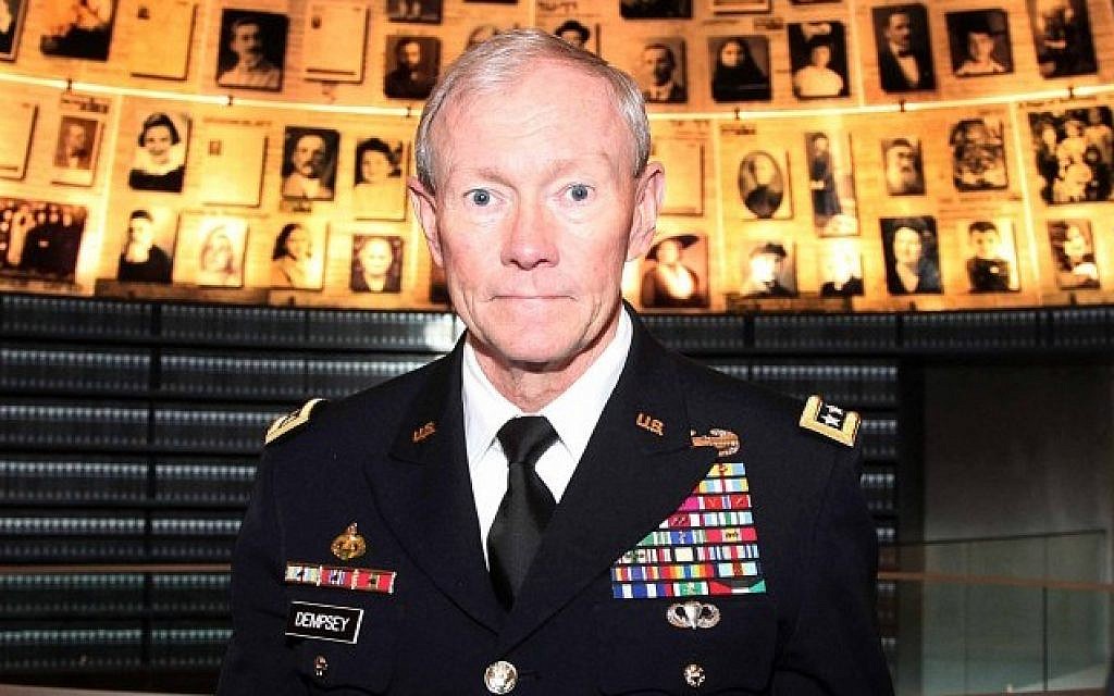 Dempsey: 'I didn't tell Israel not to attack' | The Times of Israel