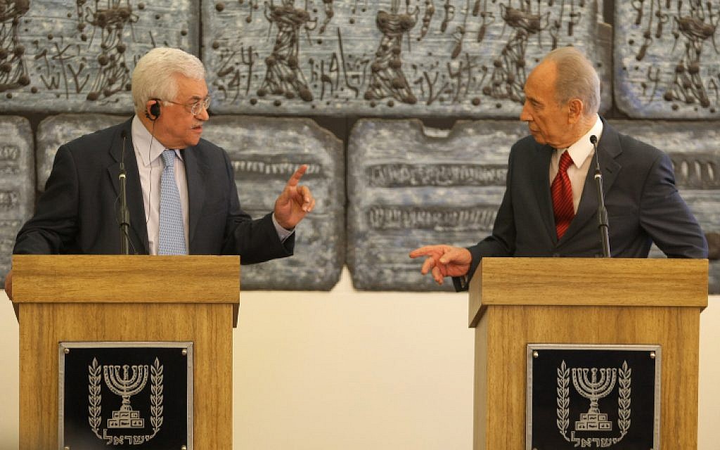 Peres, Abbas powwow on sidelines of Jordan conference | The Times of Israel