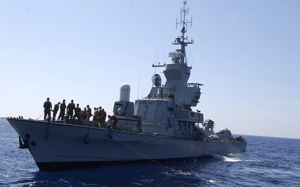 Fire aboard Israeli Navy ship injures 15 | The Times of Israel