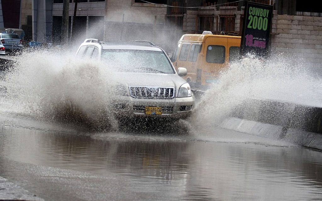 IDF chief's car takes a swim | The Times of Israel