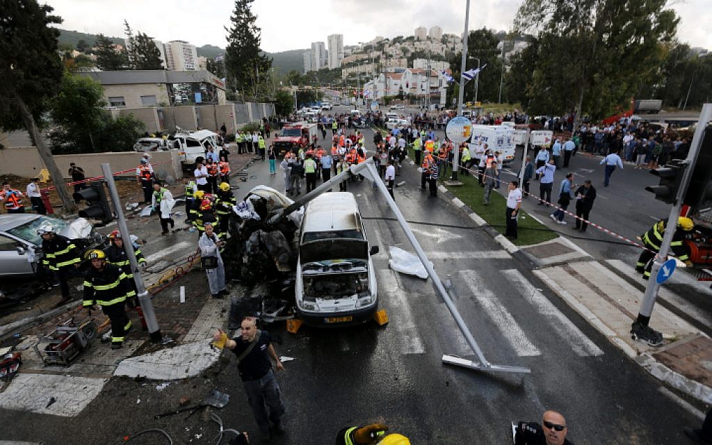 Six killed, a dozen injured in Haifa crash | The Times of Israel