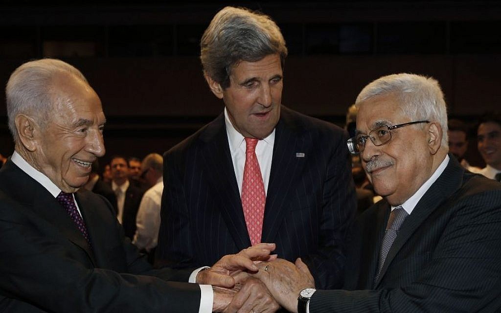 Peres, Abbas urge peace, praise return to talks | The Times of Israel