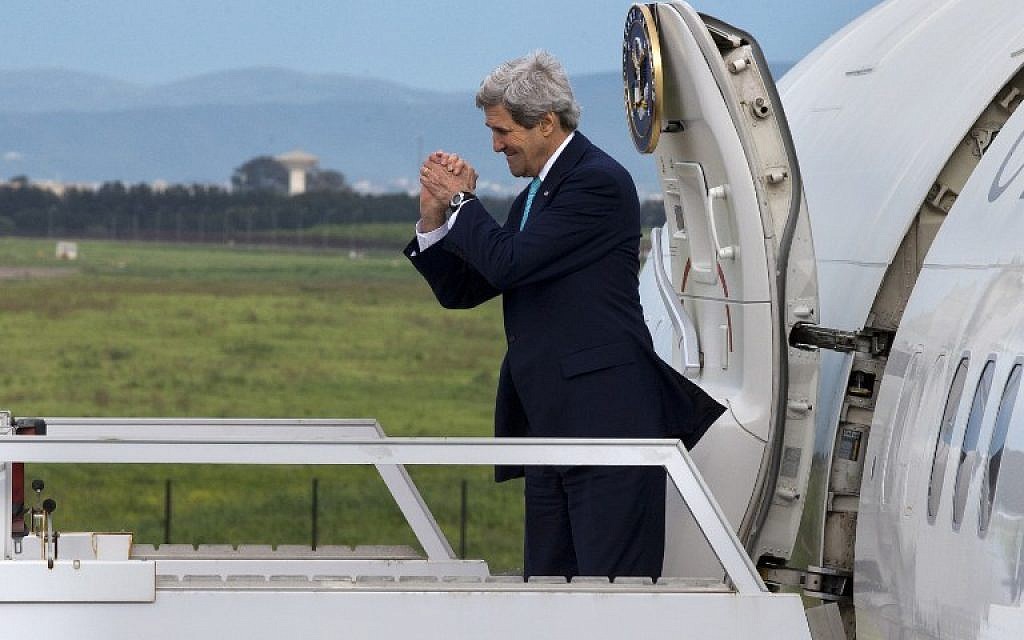 Jet-setting Kerry defines seat-of-the-pants diplomacy | The Times of Israel
