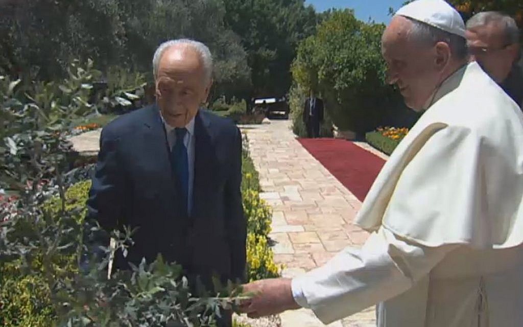 Pope originally wanted Peres-Abbas prayers in Jerusalem | The Times of ...
