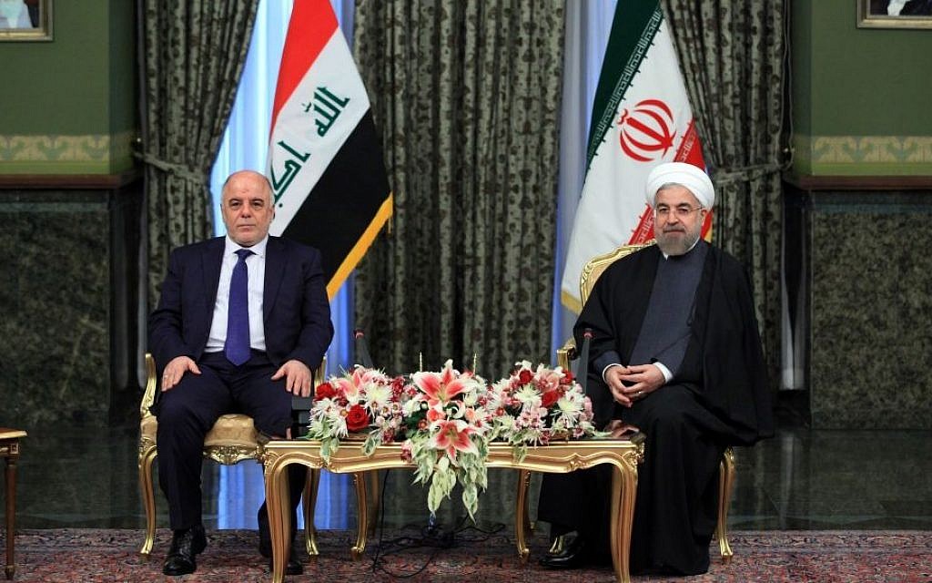 Iran president pledges to back Iraq amid attacks | The Times of Israel