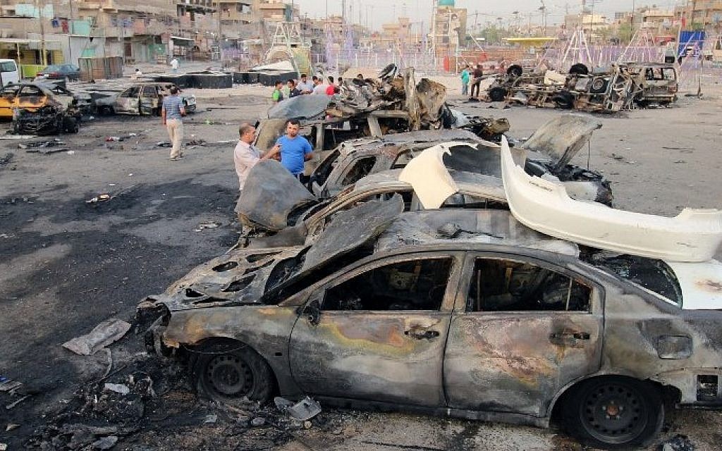 Truck bomb in Baghdad market kills 60 | The Times of Israel