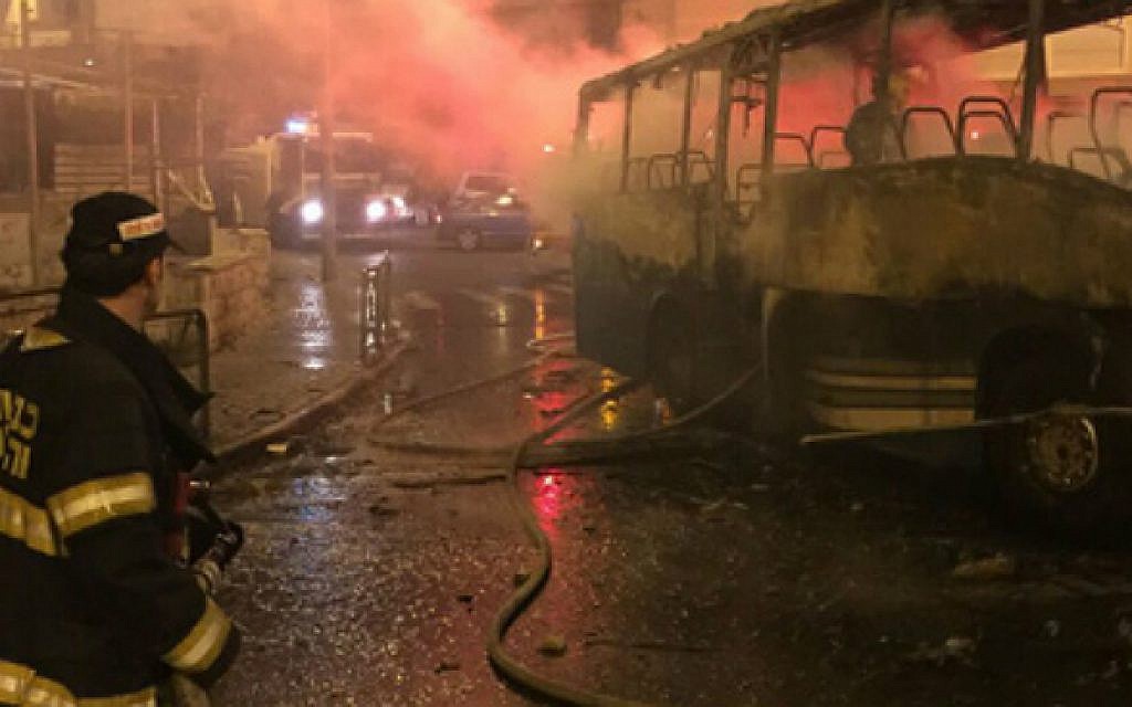 Two soldiers lightly hurt after firebomb sparks blaze | The Times of Israel