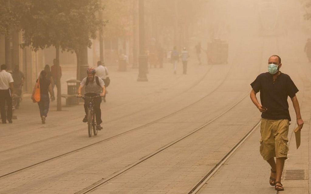Sandstorm plaguing Israel is worst in country's history | The Times of ...