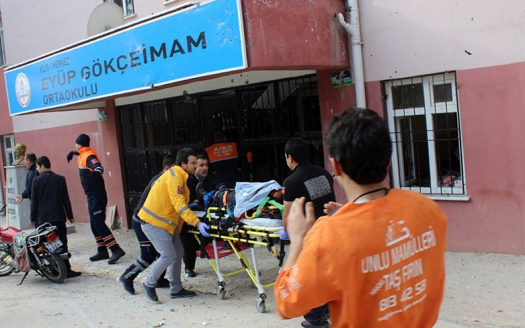 Syrian jihadist rockets hit Turkish school | The Times of Israel