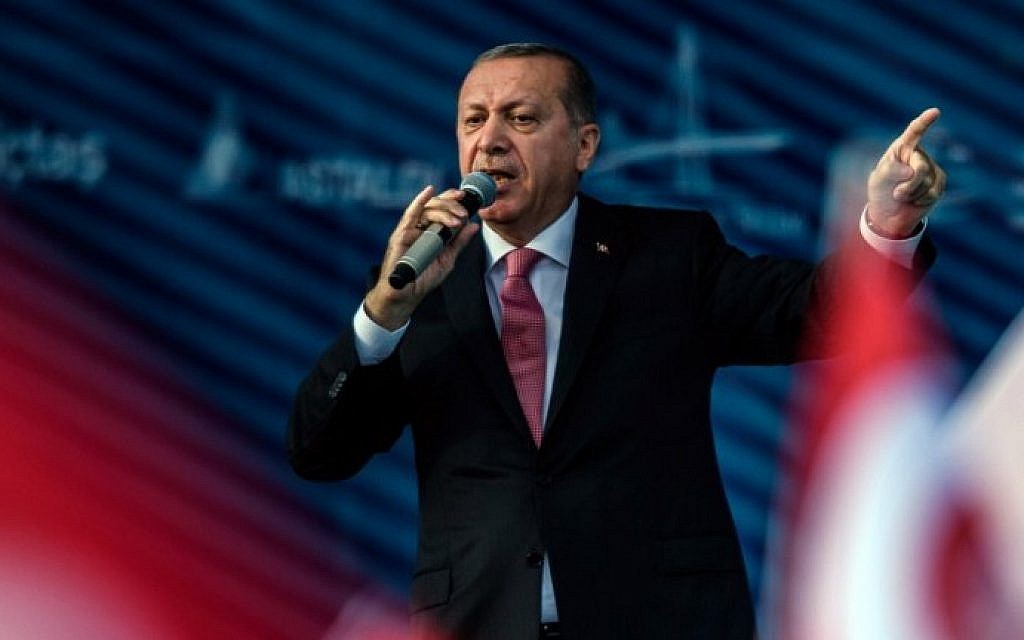 Turkey's Erdogan ratifies Israel reconciliation deal | The Times of Israel
