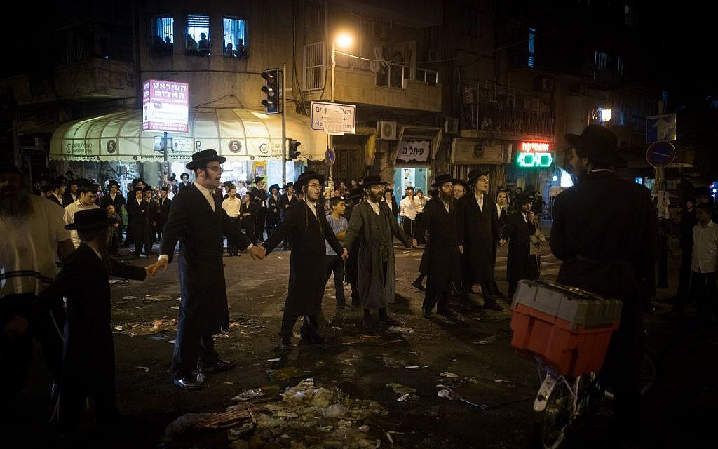 Ultra-Orthodox protest in Jerusalem over IDF draft | The Times of Israel