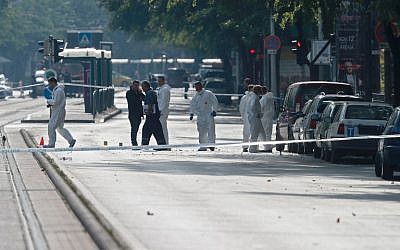 Two cops injured in suspected bomb blast in Budapest | The Times of Israel