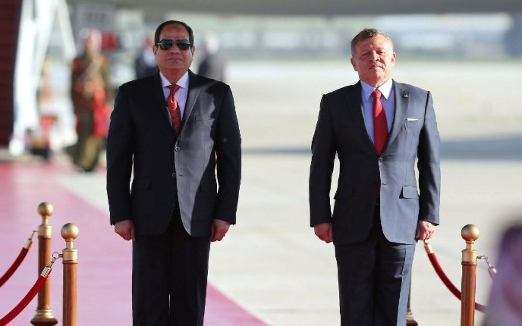 Arab leaders send a message to Trump: Palestine first | The Times of Israel
