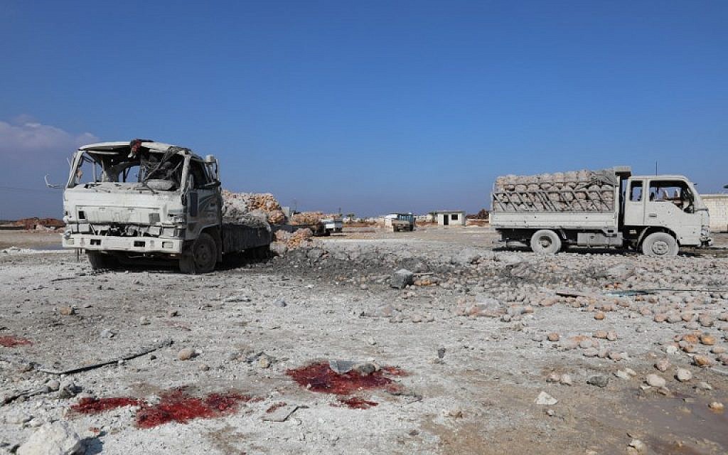 Syrian regime said to strike civilians with 'toxic gas' | The Times of ...