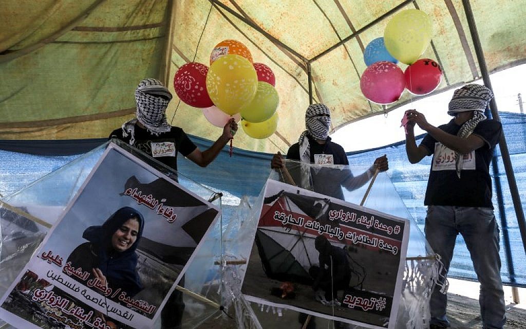 IDF aircraft fires warning shots at Gaza 'incendiary balloon cell ...