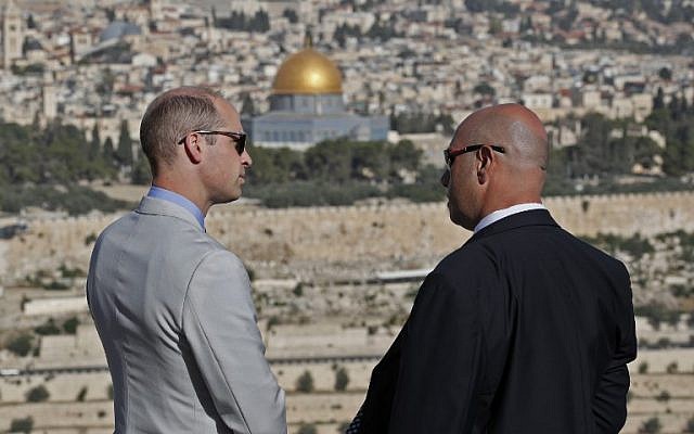 Prince William visits Western Wall, prays for world peace | The Times ...