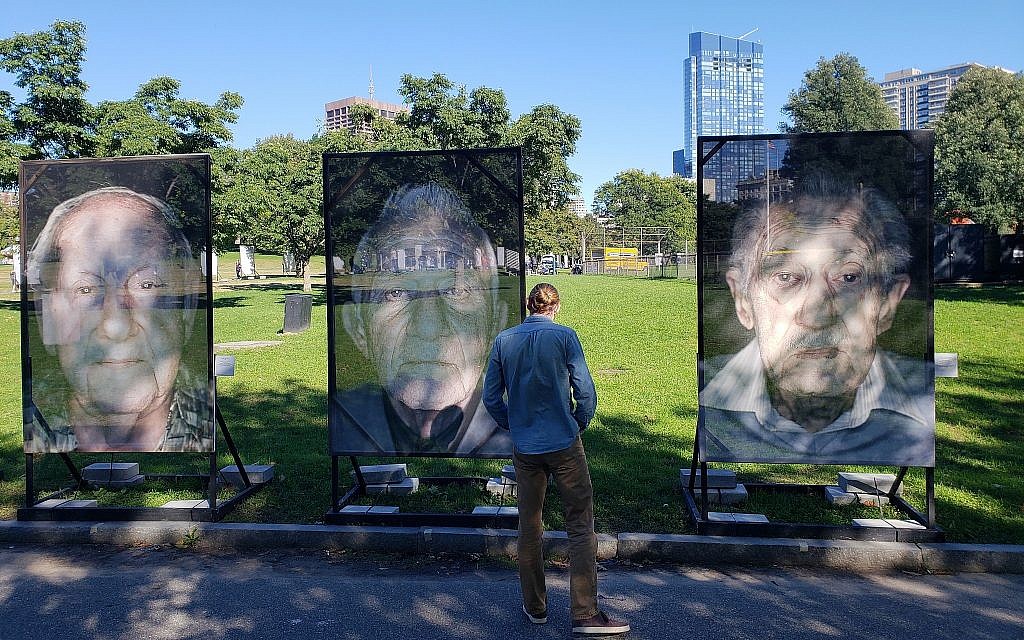 At historic Boston Common, passersby come face-to-face with the ...