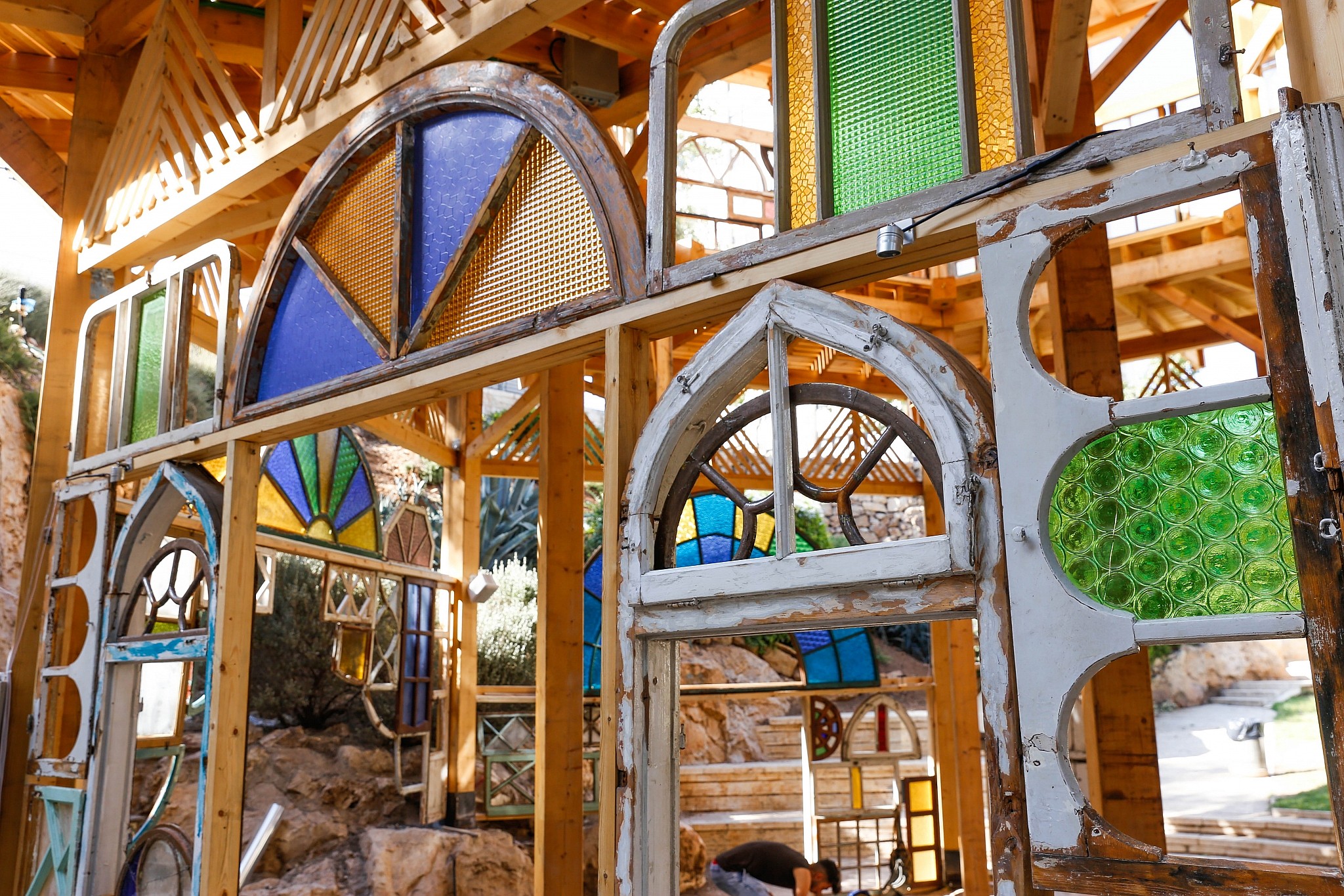 Windows into Jerusalem's history commemorate the artist who collected ...