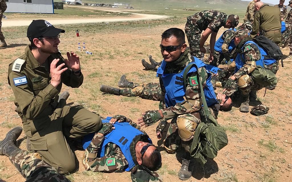 IDF officers train UN peacekeepers in medical care in Mongolia exercise ...