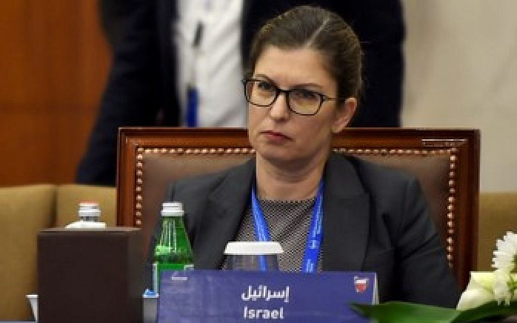 In rare formal visit, Israeli official attends anti-Iran conference in ...