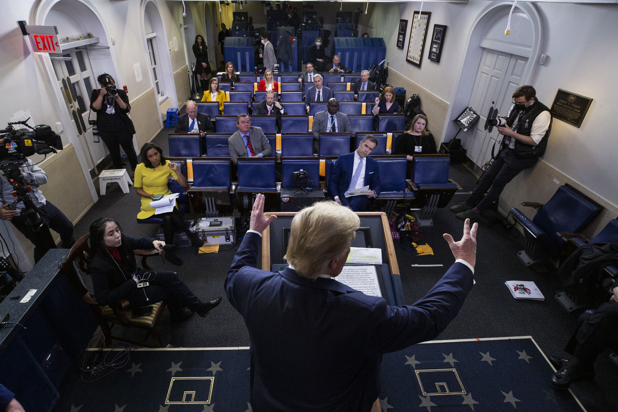 White House cancels media briefing on virus as Trump rails against ...