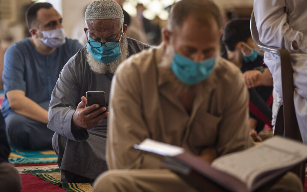 Friday prayers resume in Gaza despite new virus fears | The Times of Israel