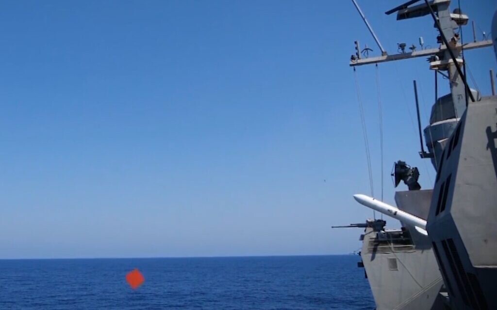 Navy, Defense Ministry test new missile for corvettes | The Times of Israel