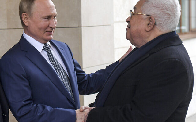 Putin tells Abbas he'll continue sending aid to Gaza, urges end to war ...
