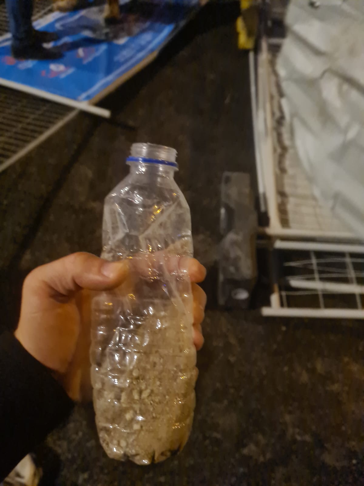 Police says anti-overhaul protesters hurling bottles with sand in them ...