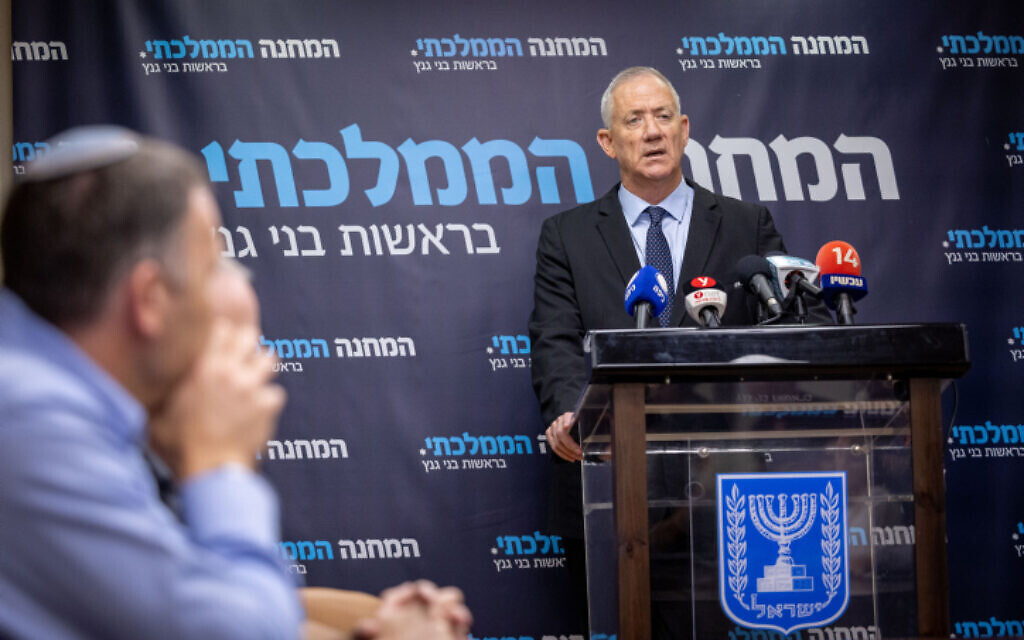 After backing coalition candidate for judicial panel, Gantz renews call ...