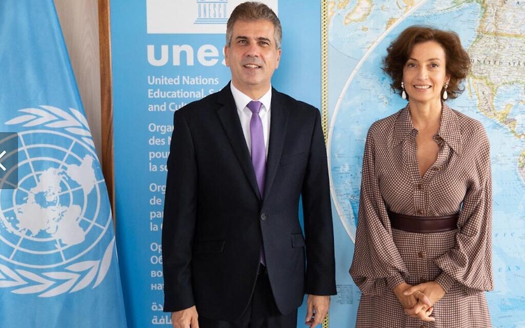 In Paris, FM Cohen asks UNESCO chief to protect Jewish heritage sites ...