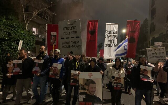 Jerusalem protesters amp up calls for elections, hostage deal at weekly ...